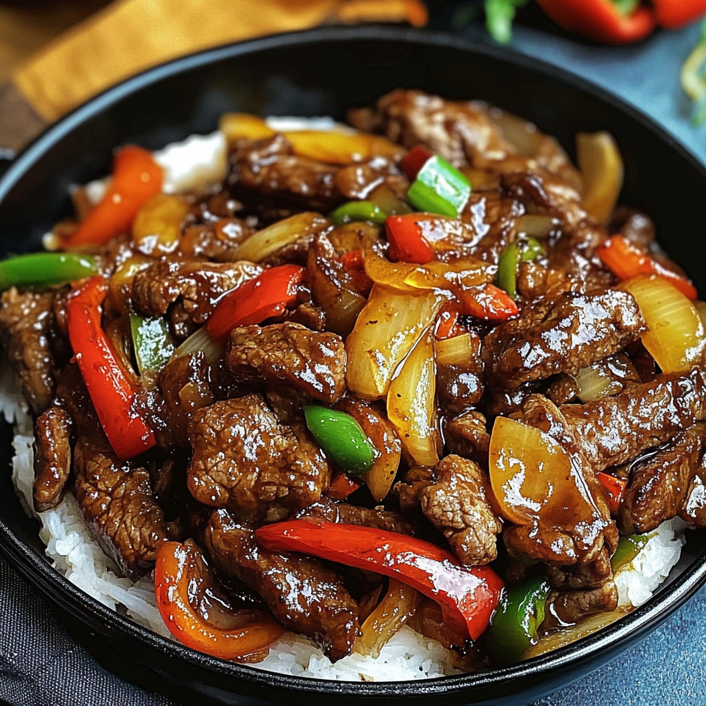 Sauté de Steak au Poivre Chinois avec Oignons - Recipes Comfort Food