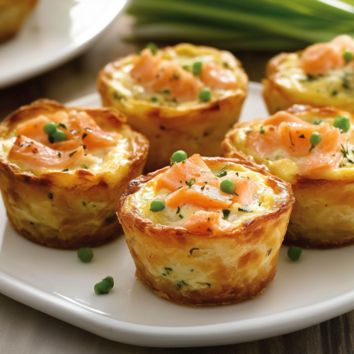 Bouchées de Quiche Sans Pâte au Saumon Fumé - Recipes Comfort Food