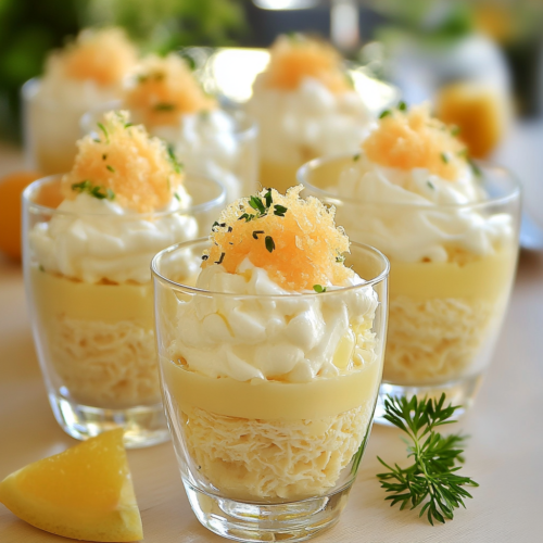 Verrines De Thon Aux Œufs Mimosa Et Mayonnaise Une Entrée Simple Et