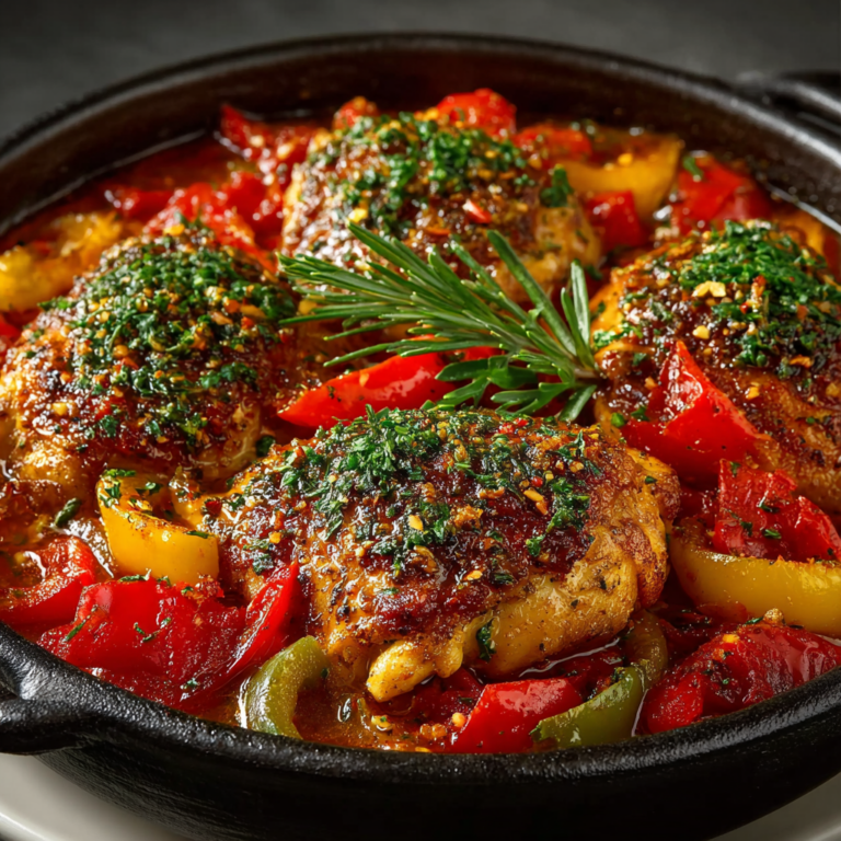 Poulet Basquaise - Recipes Comfort Food