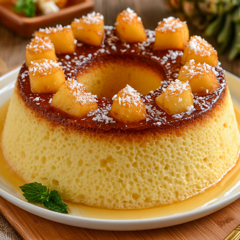 Flan Ananas Coco Crémeux : le dessert exotique fondant et irrésistible ...