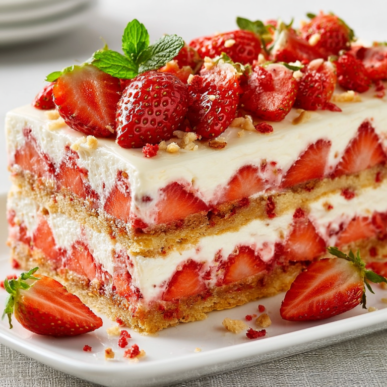Gâteau au Petit Beurre et aux Fraises : Le Dessert Frais et Gourmand de ...